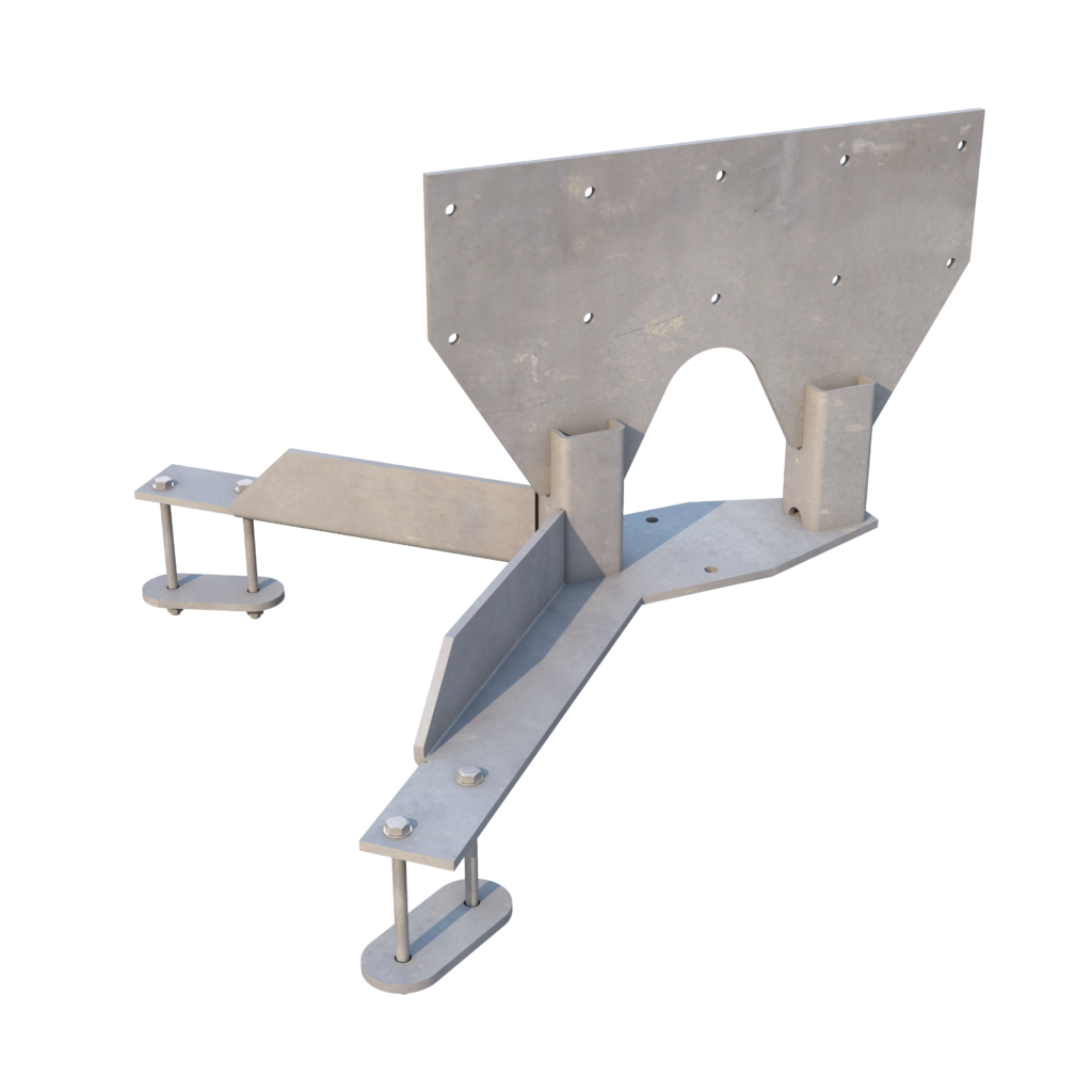 J3-01-RRU Mount for Ericsson RRU-rails (two-sided) - Griptel