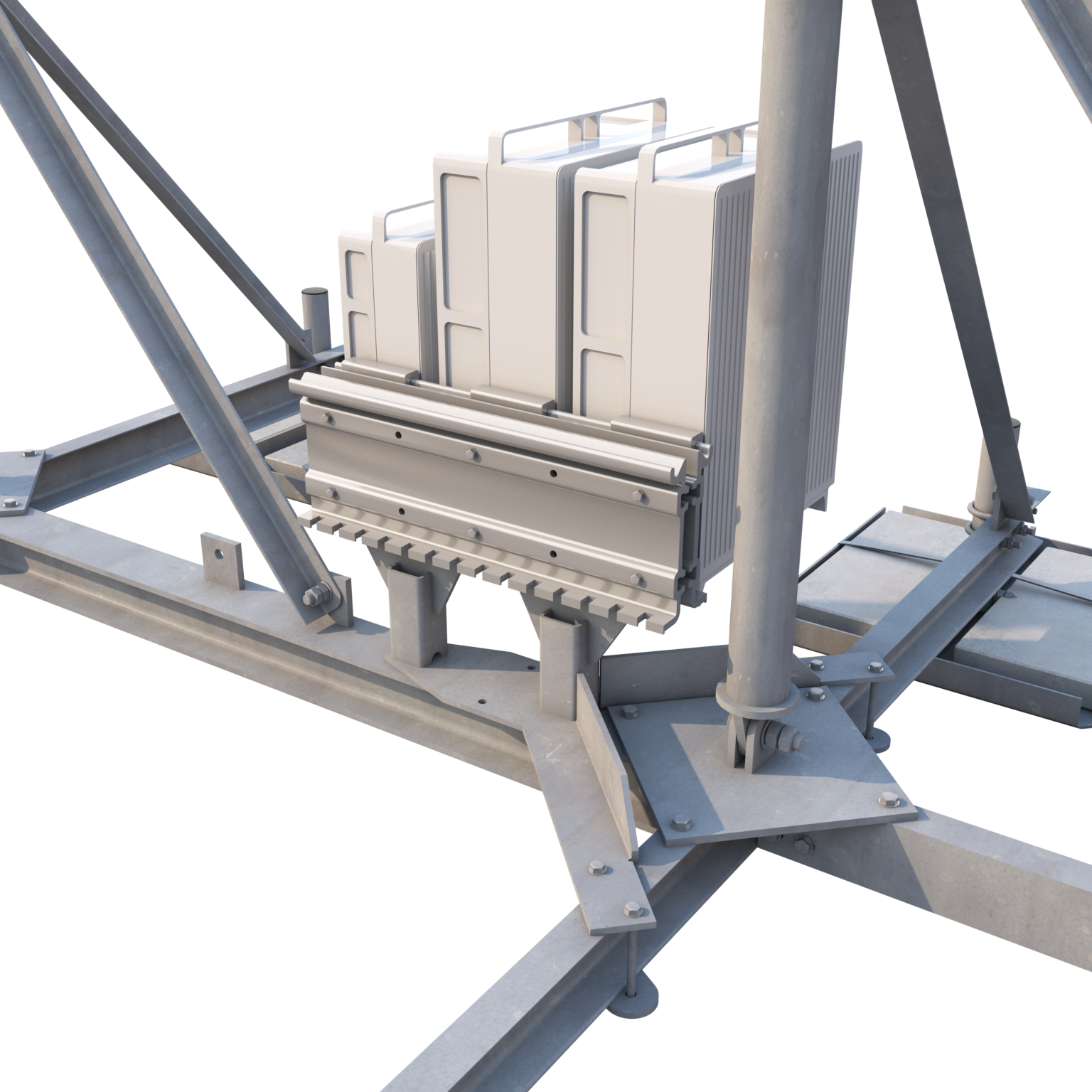 J3-01-RRU Mount for Ericsson RRU-rails (two-sided) - Griptel